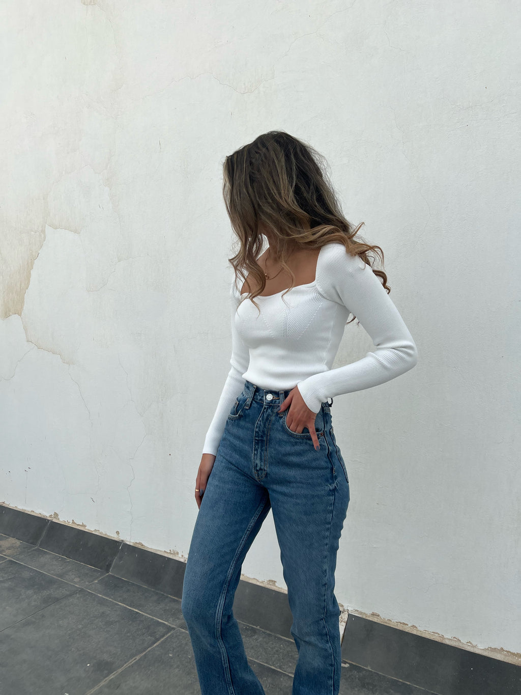 White winter top – by reya